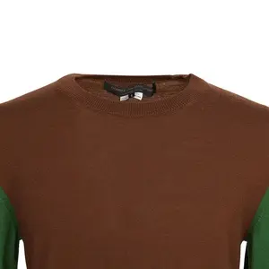Comme Des Garçons Long Sleeve Crew Neck Sweater - Brown