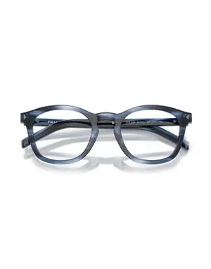 Prada Oval Frame Eyeglasses - Blue