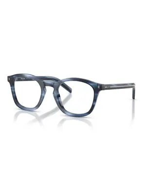 Prada Oval Frame Eyeglasses - Blue