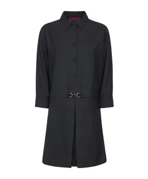 Gucci Relaxed Fit Horsebit Mini Dress