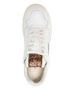 AUTRY Clc Low-top Sneakers With Leopard Detailing - White