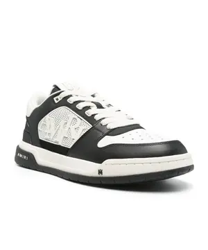 Amiri Logo Embossed Lace-up Sneakers - Black