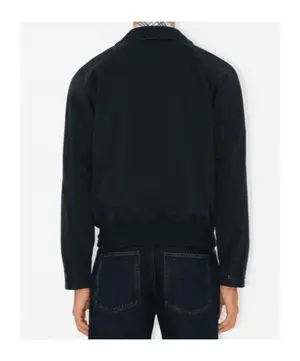 Burberry Long Sleeve Zip-up Shirt Jacket - Navy Blue