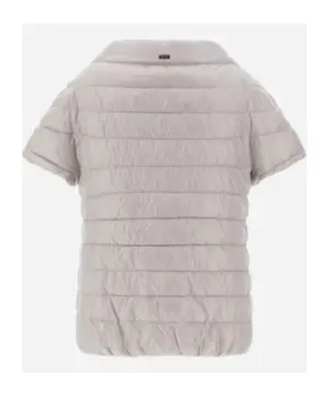 Herno Quilted Short-sleeved Down Jacket - Gray