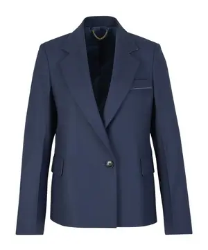 Victoria Beckham Single-breasted Blazer - Blue