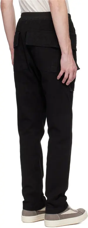 Rick Owens Drawstring Cargo Pants - Black