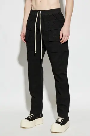 Rick Owens Drawstring Cargo Pants - Black