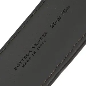 Bottega Veneta Woven Leather Belt - Black