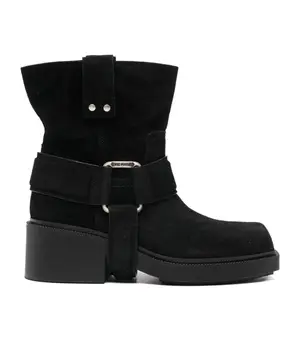 VIC MATIE Harness Ankle Boots - Black