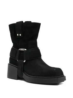 VIC MATIE Harness Ankle Boots - Black
