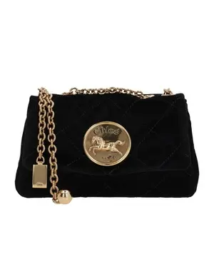 Chloé Heritage Logo Plaque Quilted Small Shoulder Bag