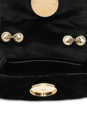 Chloé Heritage Logo Plaque Quilted Small Shoulder Bag
