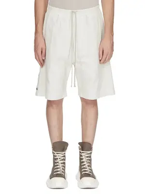Rick Owens Wide Pusher Shorts - Milk