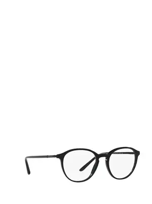 Giorgio Armani Logo Print Round Frame Eyeglasses