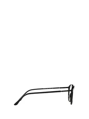 Giorgio Armani Logo Print Round Frame Eyeglasses