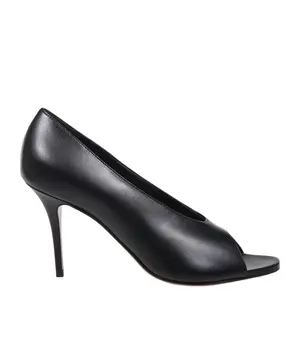 Amina Muaddi Open Toe Pumps