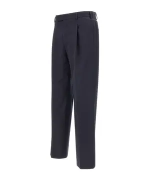 PT TORINO Quindici Wool Tailored Trousers - Blue