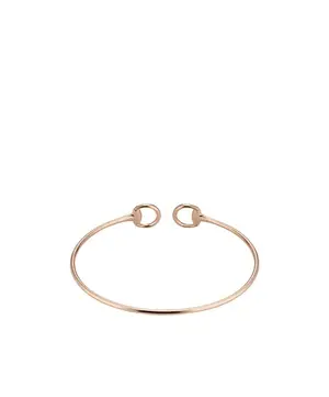 Gucci Horsebit Diamond Bangle Bracelet In 18k Gold