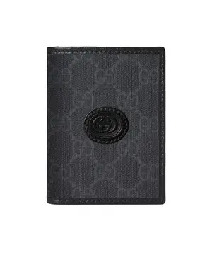 Gucci Gg Supreme Canvas Wallet - Black