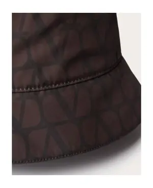 Valentino Garavani Iconograph Canvas Bucket Hat - Black