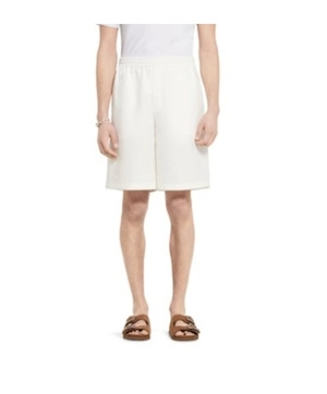 Gucci Logo Embossed Shorts - White