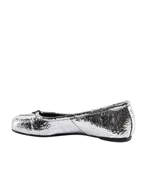 MAISON MARGIELA Tabi Split-toe Ballet Flats - Silver