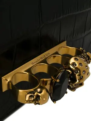 Alexander McQueen Jewelled Satchel - Black
