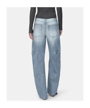 Amiri Panelled Wide-leg Jeans