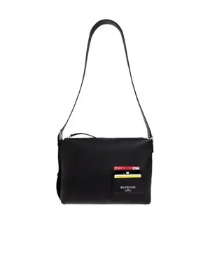 Balenciaga Credit Small Shoulder Bag - Black