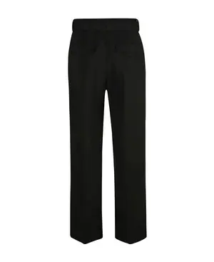 JIL SANDER Belted Wide-leg Trousers - Black