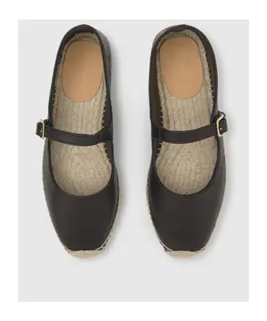 CastaÑer Espadrille Flat With Buckle Closure