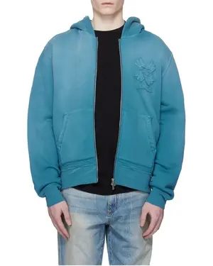 Amiri Ma Quad Zip-up Hoodie - Blue