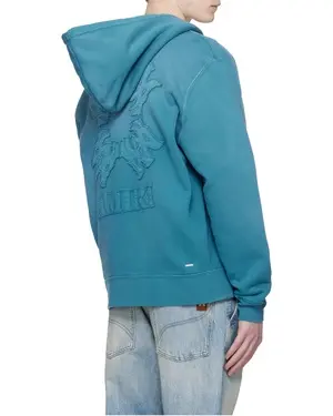 Amiri Ma Quad Zip-up Hoodie - Blue