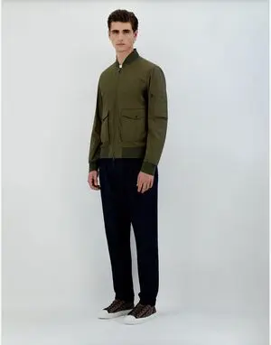 Herno Lightweight Bomber Jacket - Brown