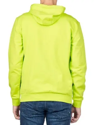 EA7 Logo Printed Hooded Sweater
