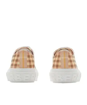 Burberry Checked Lace-up Sneakers