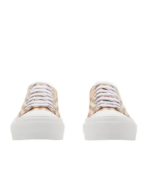Burberry Checked Lace-up Sneakers