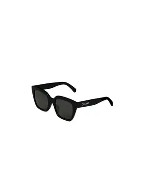 Celine Acetate Square Frame Sunglasses - Black