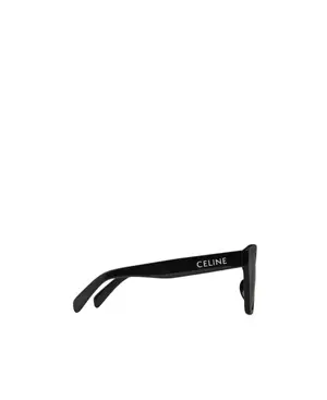 Celine Acetate Square Frame Sunglasses - Black
