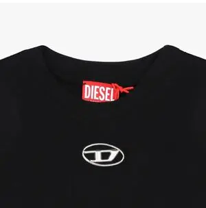 DIESEL® Oval D-logo Crewneck T-shirt - Black