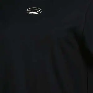 DIESEL® Oval D-logo Crewneck T-shirt - Black