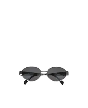 Celine Triomphe Metal 01 Sunglasses - Black