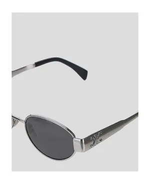 Celine Triomphe Metal 01 Sunglasses - Black
