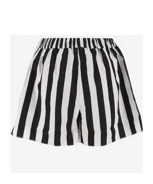 PATOU Riviera Striped Bermuda Shorts - Black