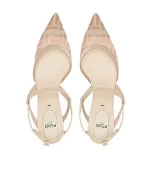 Fendi Monogrammed Pointed-toe Pumps