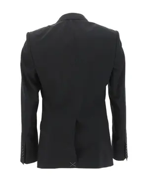 Dolce & Gabbana Dolce Gabbana Single-breasted Long-sleeved Blazer - Black