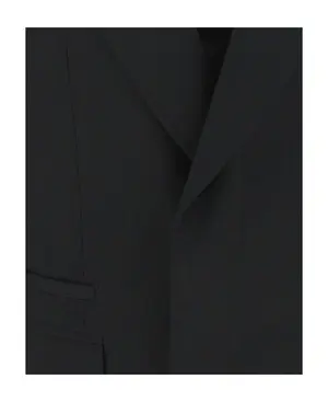 Dolce & Gabbana Dolce Gabbana Single-breasted Long-sleeved Blazer - Black