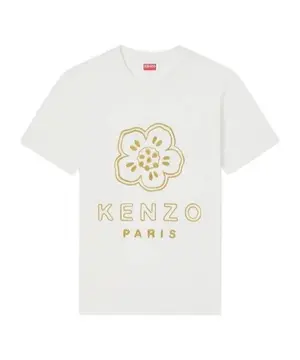 Kenzo Boke Flower' Embroidered Slim T-shirt In Cotton