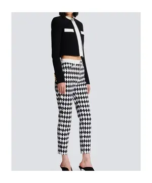 Balmain Two-tone Crepe Spencer Jacket