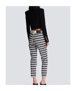 Balmain Two-tone Crepe Spencer Jacket